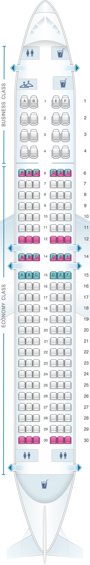 Plan De Cabine Aeromexico Boeing B737 800 Seatmaestro Fr